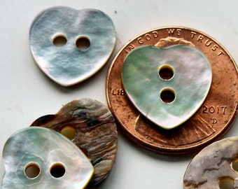 Seashell Buttons, Mother of Pearl, 10 Count, 3/4 Inch, Natural Shell ...