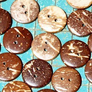 100 Coconut Buttons, 3/4 Inch, Aloha Shirt, Sewing, Crafts, Scrapbook ...
