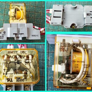 5 Electrical Relays, With Base Sockets, 120v, Control Motors in Kinetic ...