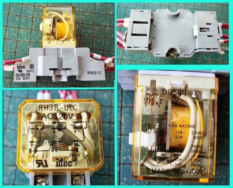 Idec 120V Electrical Relays With Socket, 3PDT, Used (set of 5) - Etsy