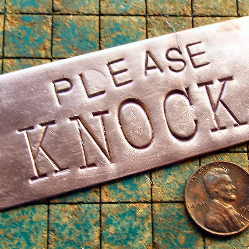 Please Knock Sign - Etsy