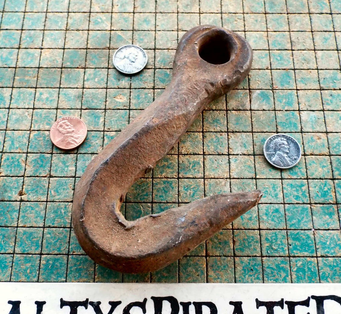 Vintage Rusty Hook Heavy Duty Collectible Art Supply | Etsy