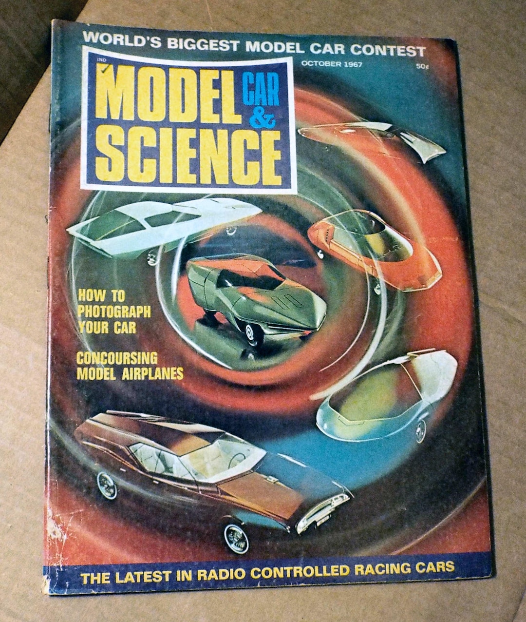 Model Car & Science, October 1967, Vintage Magazine, Slot Cars, Model ...