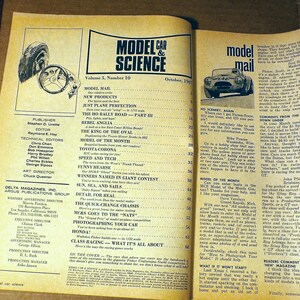 Model Car & Science, October 1967, Vintage Magazine, Slot Cars, Model ...
