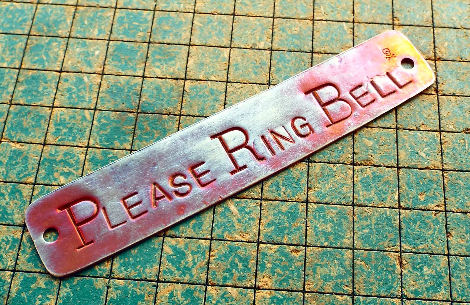 Please Ring Bell Doorbell Warning Sign Hand Stamped - Etsy