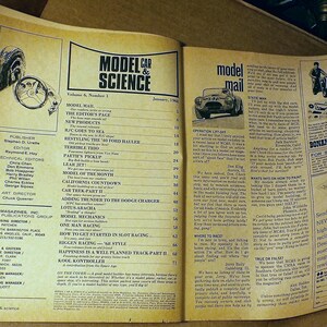 Model Car & Science, January 1968, Vintage Magazine, Slot Cars, Model ...