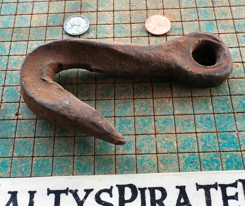 Vintage Rusty Hook Heavy Duty Collectible Art Supply | Etsy