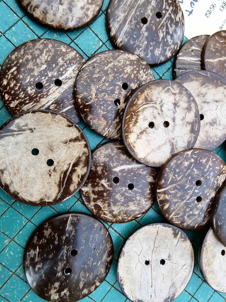 60 Count Extra Large Coconut Shell Buttons 2 Inch 50mm XXL - Etsy