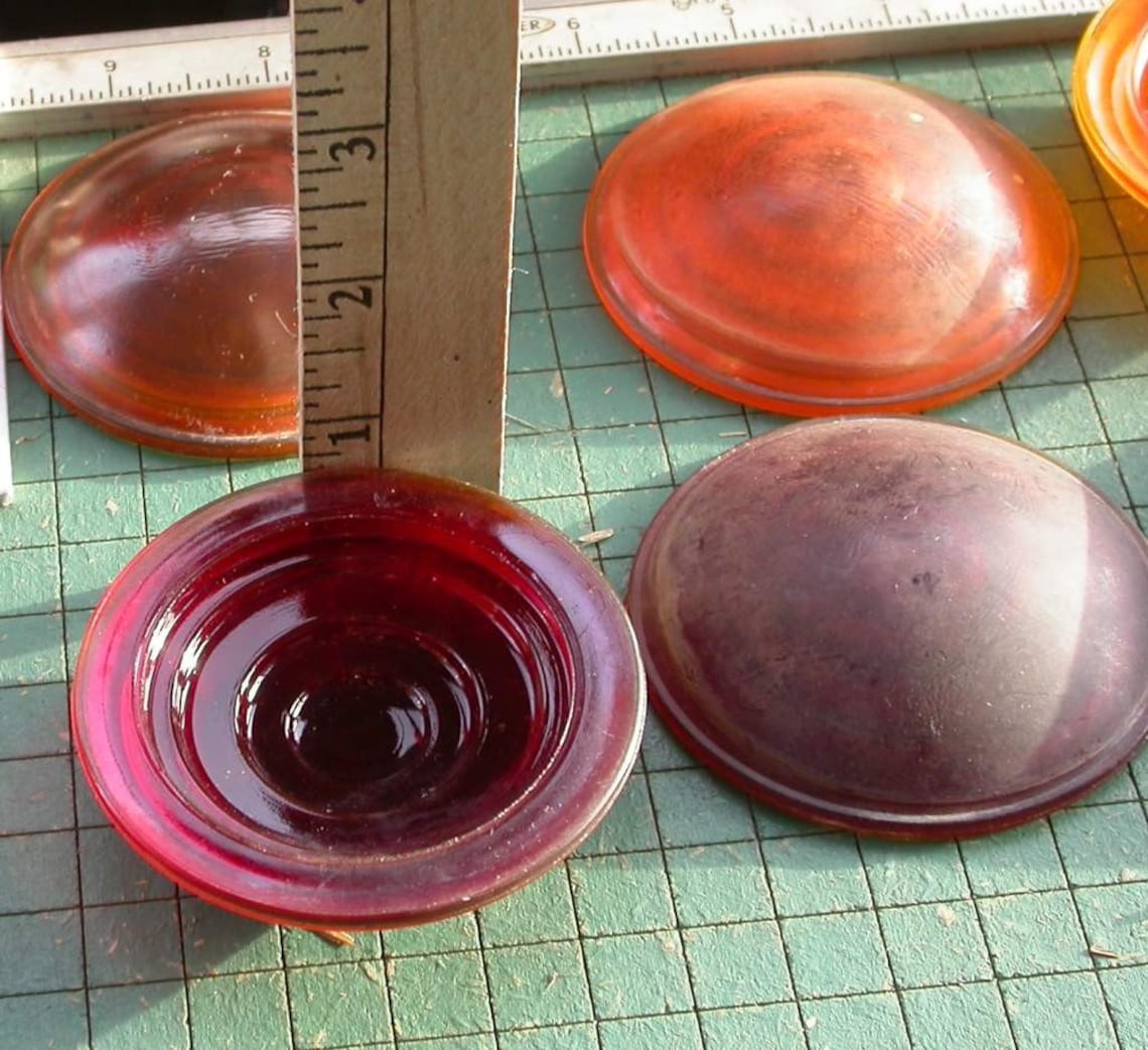 Red Glass Lens 3in Scoreboard Lens Tailight Robot Eye | Etsy