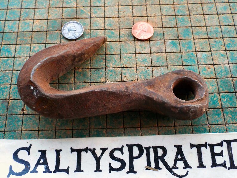 Vintage Rusty Hook Heavy Duty Collectible Art Supply | Etsy