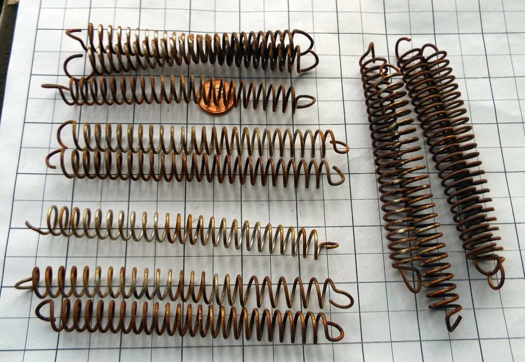 12 Springs, Small, 5, Rusty, Tension Bed Springs, Found Art Supply ...