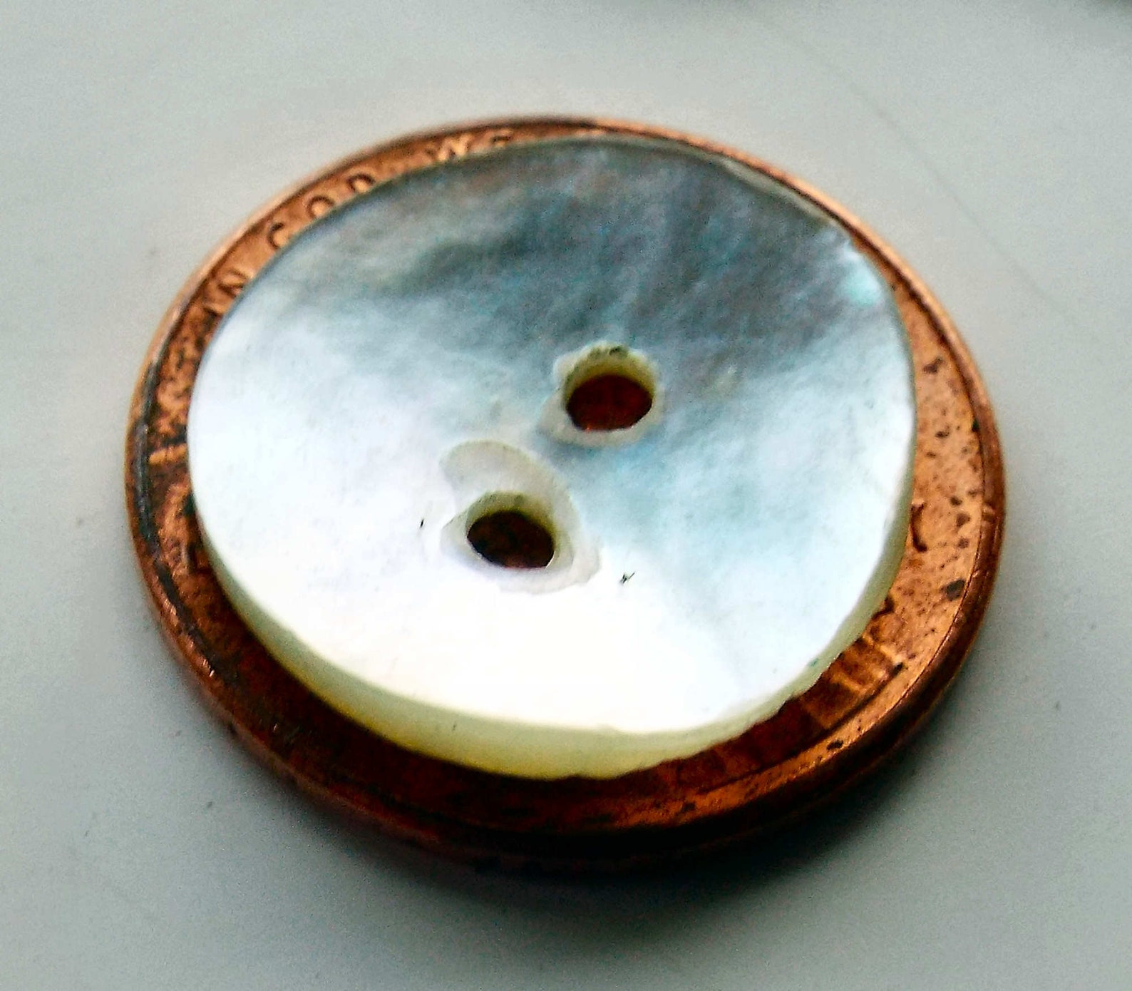 Natural Mother of Pearl Shell Buttons, 15mm, 20 Count - Etsy