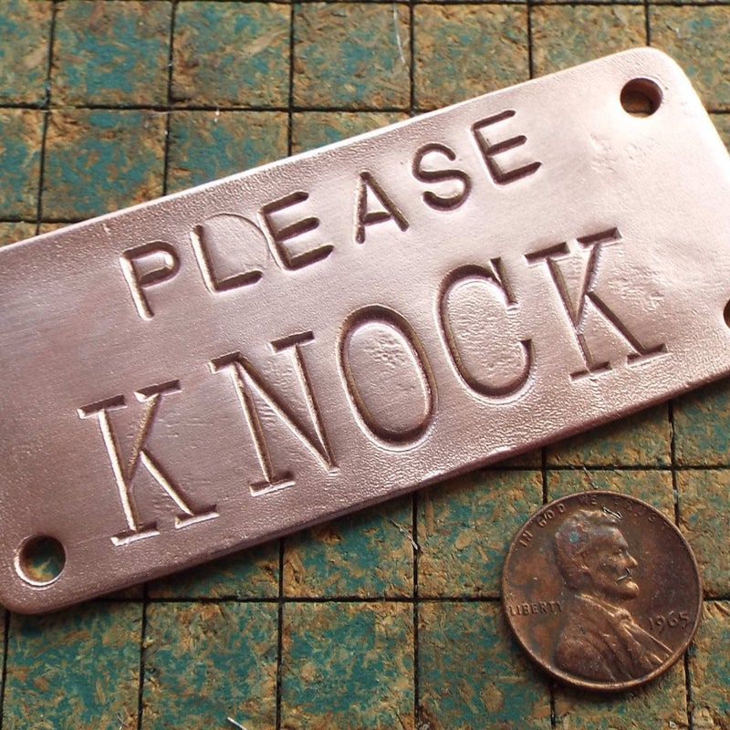 Please Knock Sign - Etsy