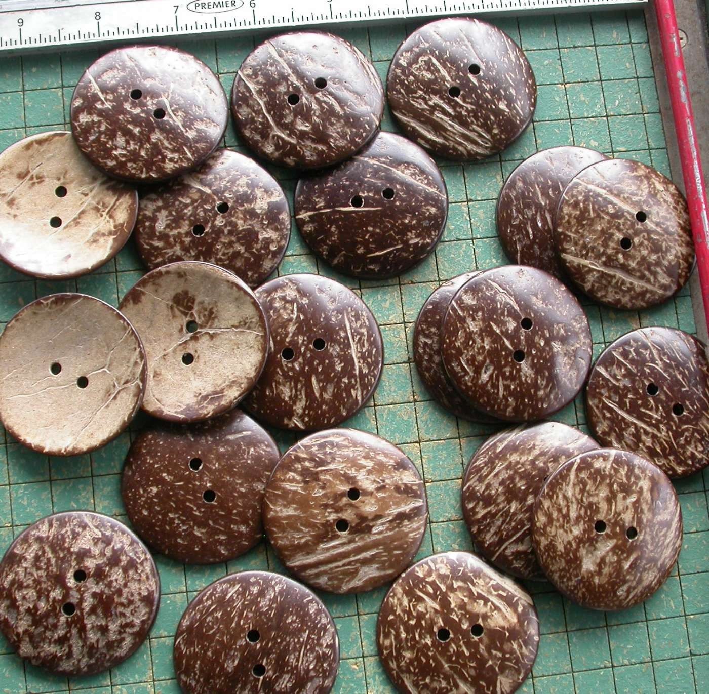 7 Extra Large 50mm Coconut Shell Buttons 2 Inch XXL Coconut - Etsy