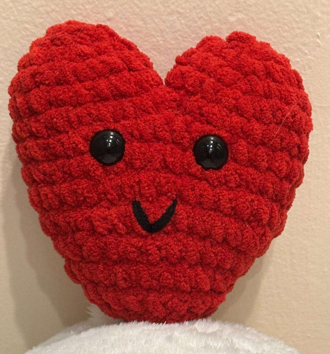 Crochet Heart Plush – Handmade Valentine’s Gift, Soft & Cuddly Love ...
