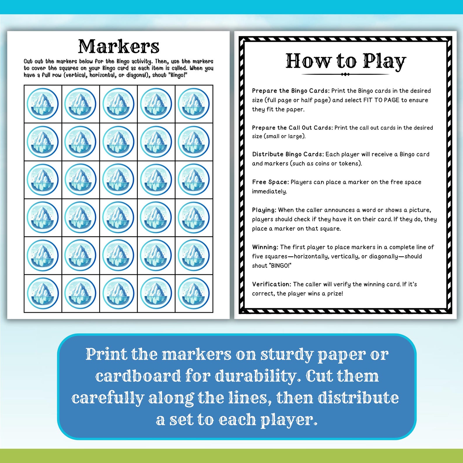 Winter Animals Bingo Cards - A Fun and Educational Game for All Ages ...