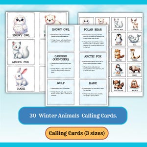 Winter Animals Bingo Cards - A Fun and Educational Game for All Ages ...
