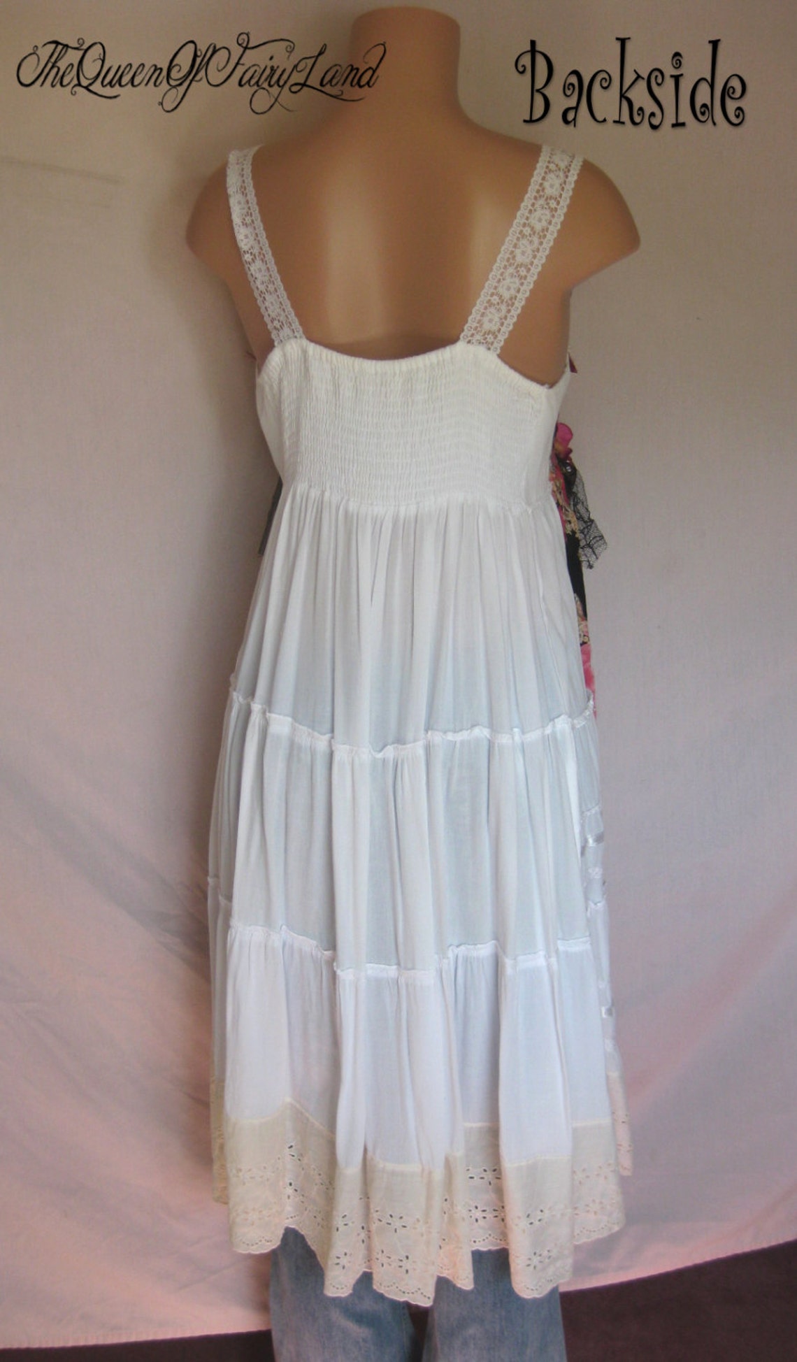 Unique Art-to-wear Sundress, M-L Victorian Wearable Art, Junk Gypsy ...