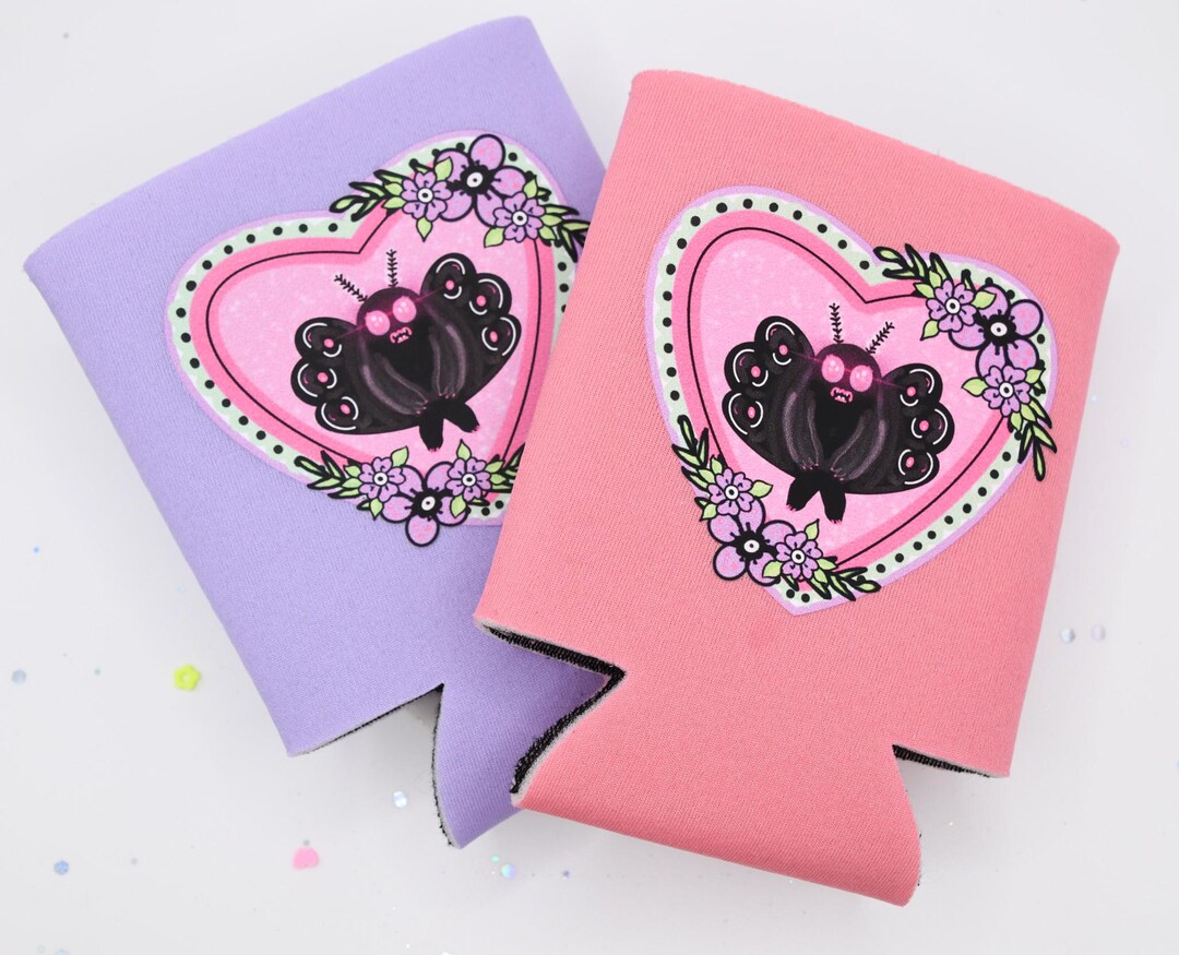 Mothman Cryptid With Heart Drink Holder Cute, Quirky, and Perfect for ...