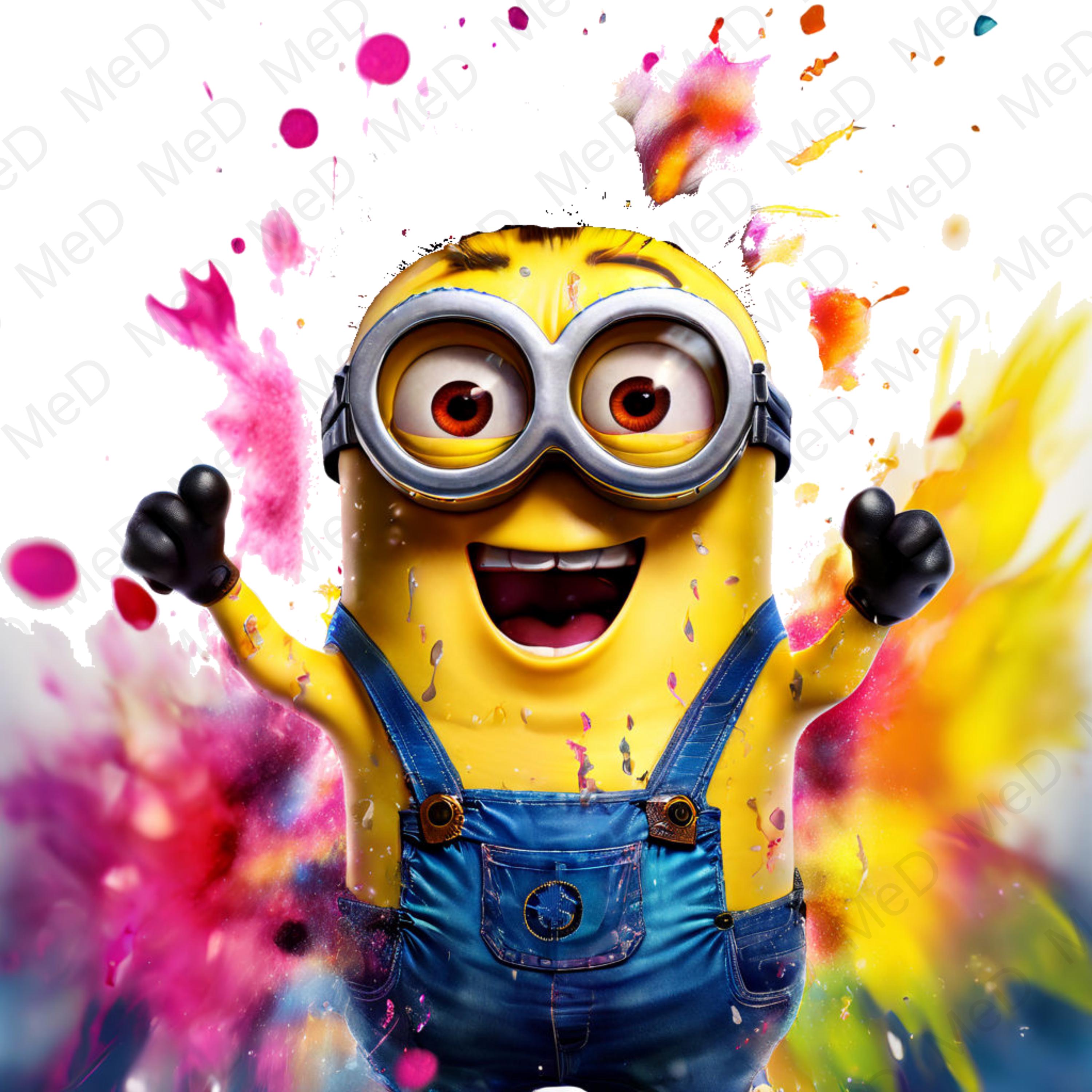 9 PNG Minions , Watercolor and Splash Styles, High Resolution PNG Files ...