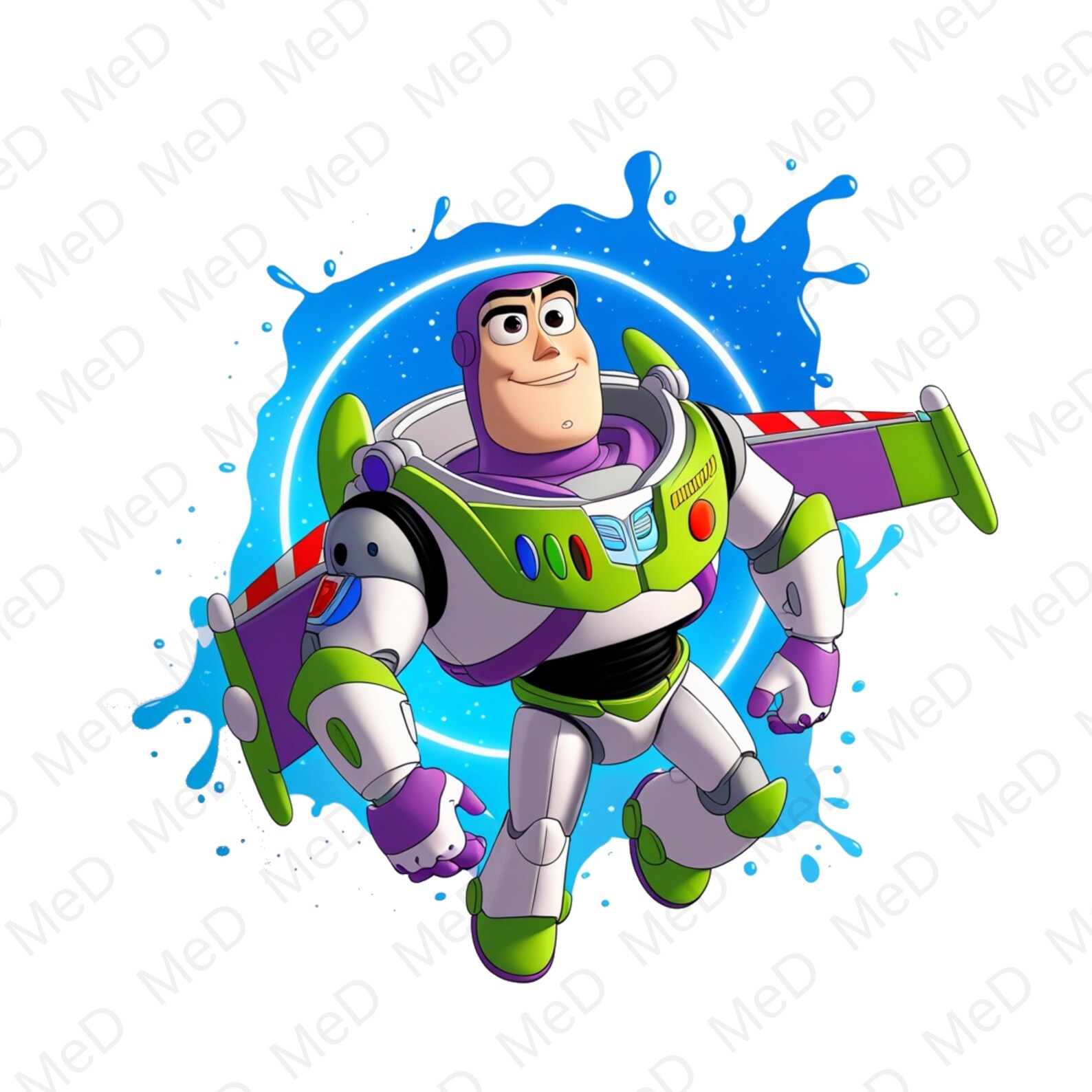 9 PNG Watercolor Cartoon Hero: Splash Art for T-shirts & Mugs (digital ...
