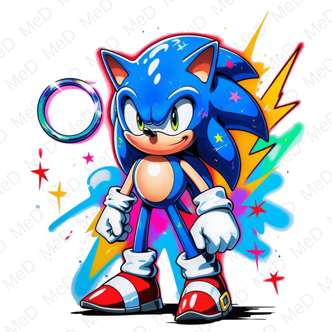 6 PNG Watercolor Cartoon Hero: Splash Art for T-shirts & Mugs (digital ...