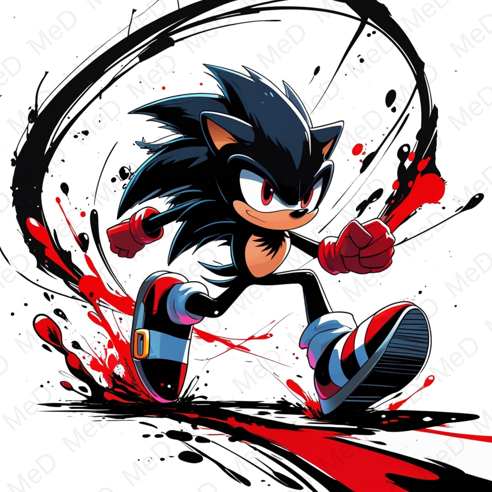 9 PNG Watercolor Cartoon Hero: Splash Art for T-shirts & Mugs (digital ...