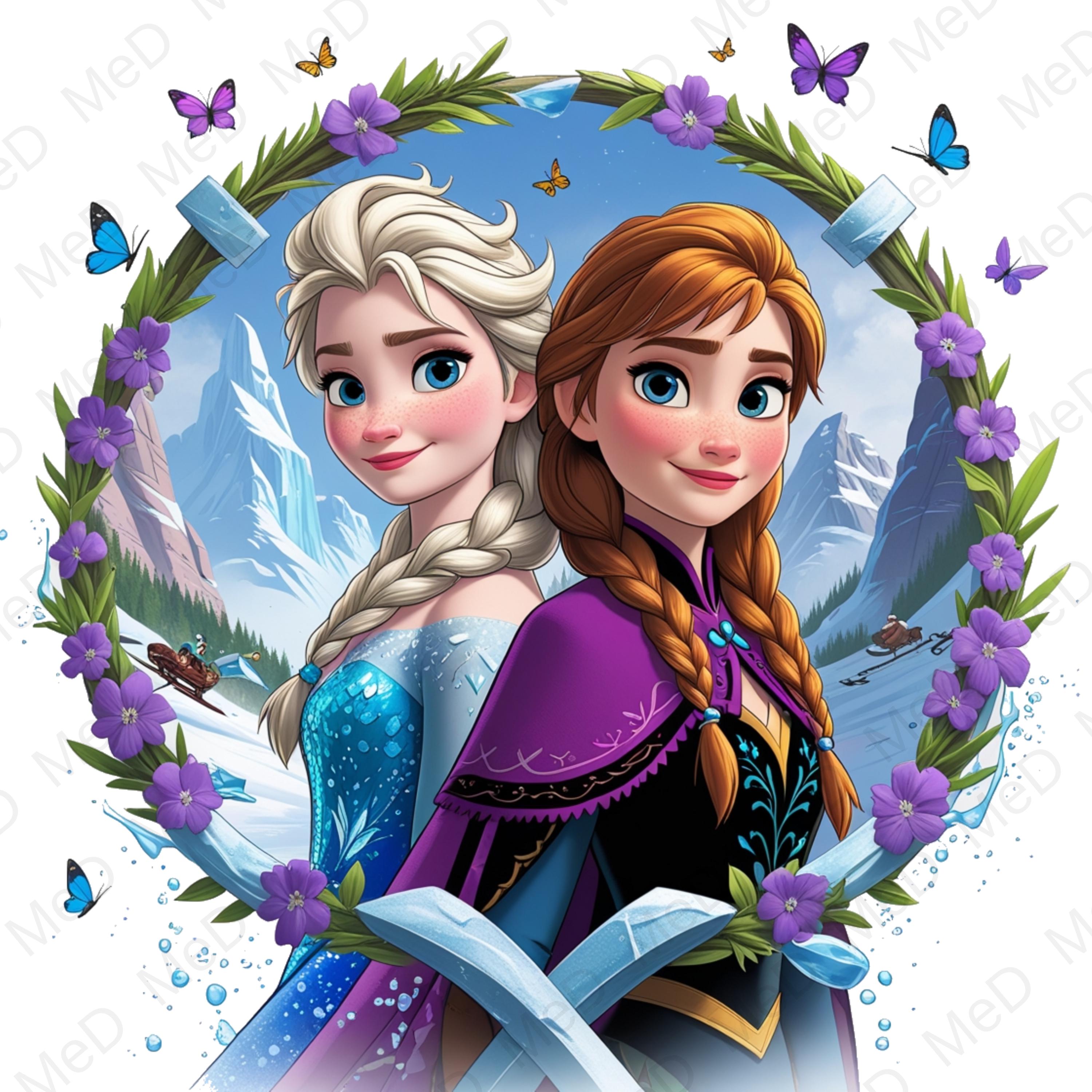 9 PNG Watercolor Cartoon Ice Queen: Splash Art (digital Download) - Etsy