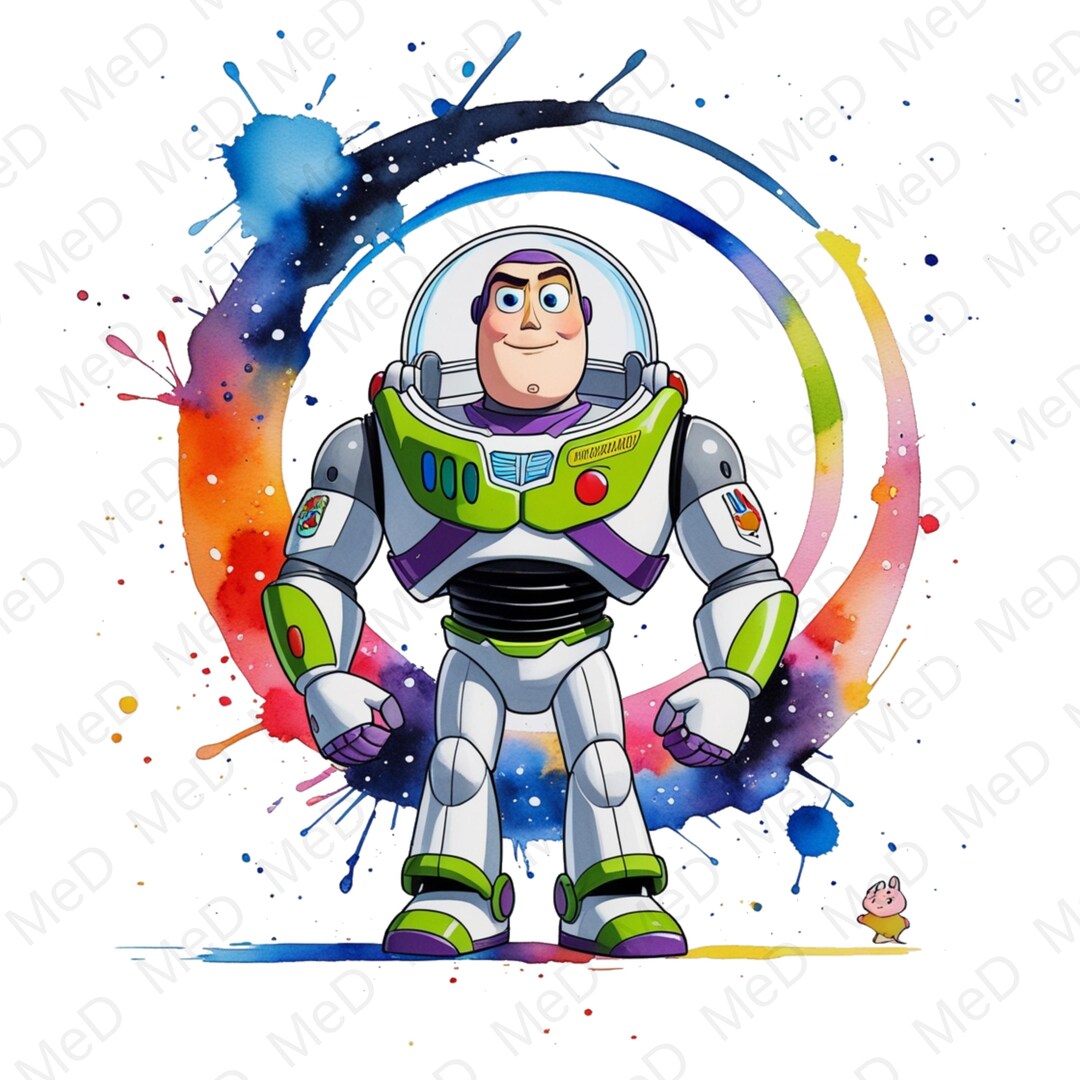 9 PNG Watercolor Cartoon Hero: Splash Art for T-shirts & Mugs (digital ...