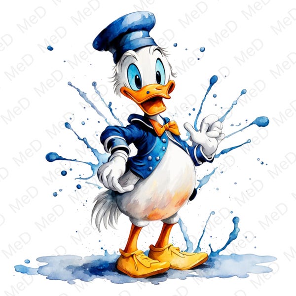 Donald Duck Poster - Etsy
