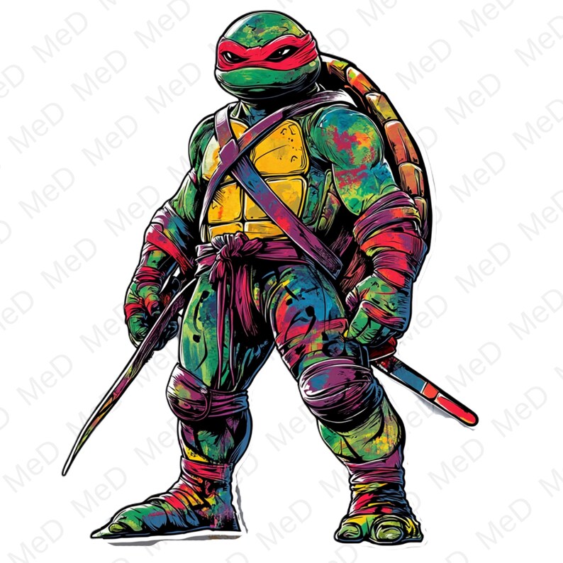 9 PNG Ninja Turtles , Watercolor and Splash Styles, High Resolution PNG ...