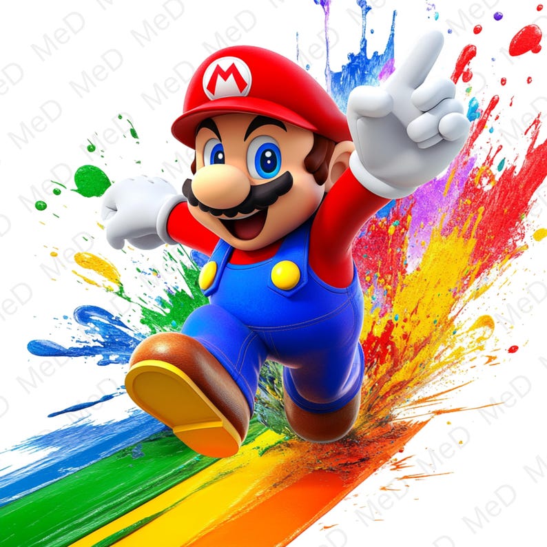 9 PNG Super Mario , Watercolor and Splash Styles, High Resolution PNG ...