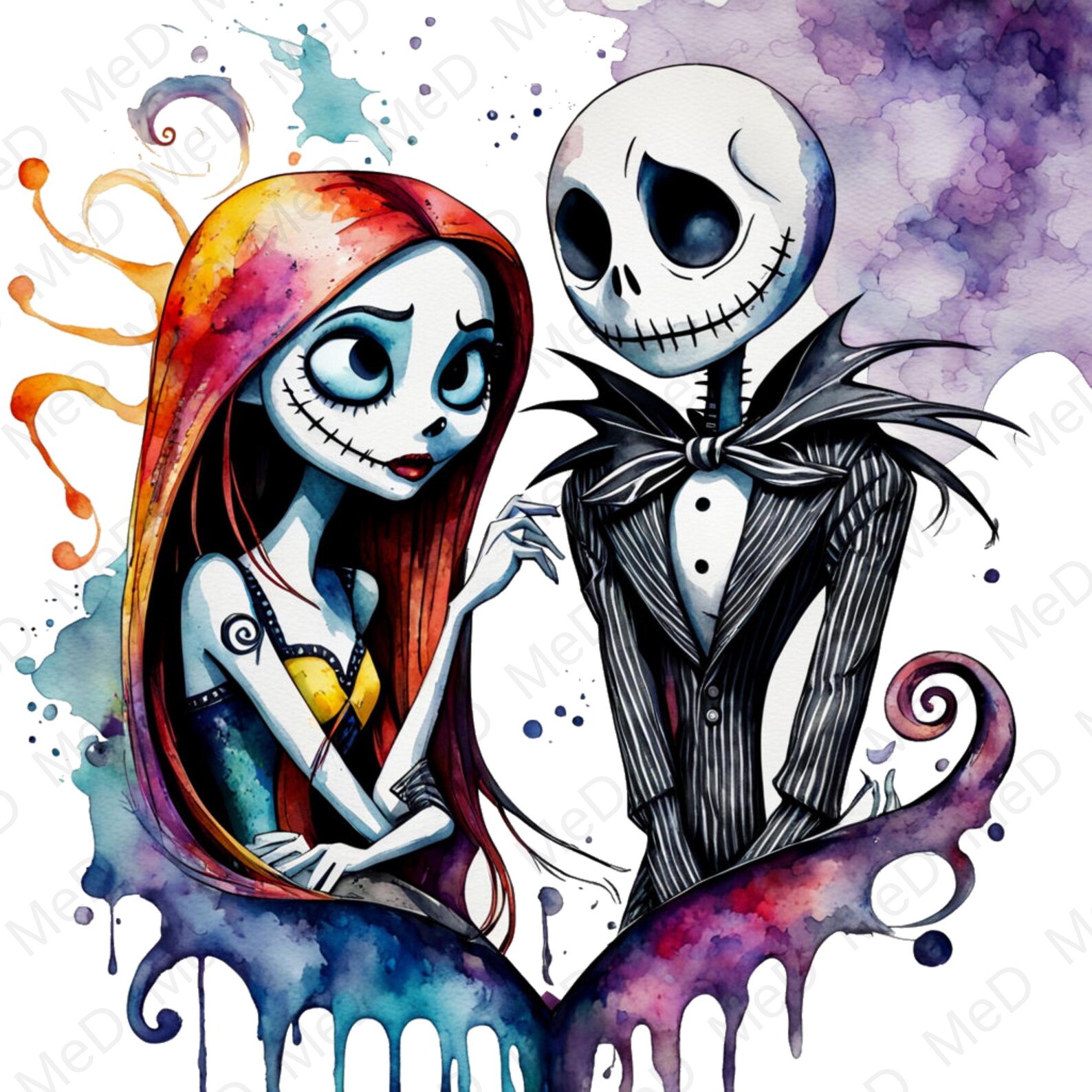 9 PNG Watercolor Cartoon Hero: Splash Art for T-shirts & Mugs (digital ...