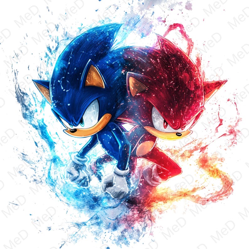 9 PNG Watercolor Cartoon Hero: Splash Art for T-shirts & Mugs (digital ...