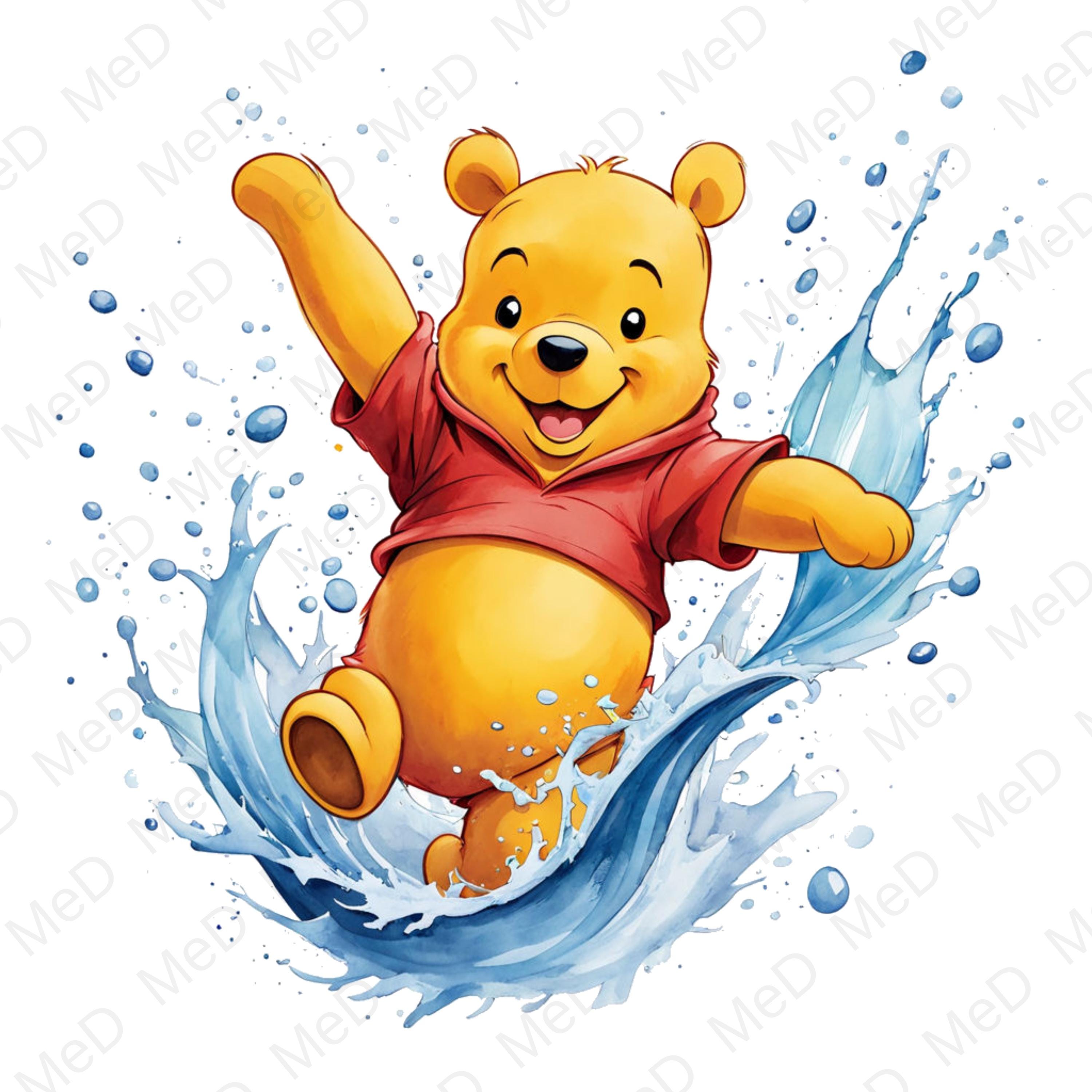 9 PNG Winnie the Pooh , Watercolor and Splash Styles, High Resolution ...