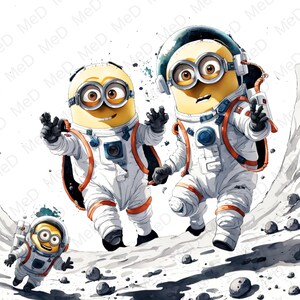 9 PNG Space Minions , Watercolor and Splash Styles, High Resolution PNG ...