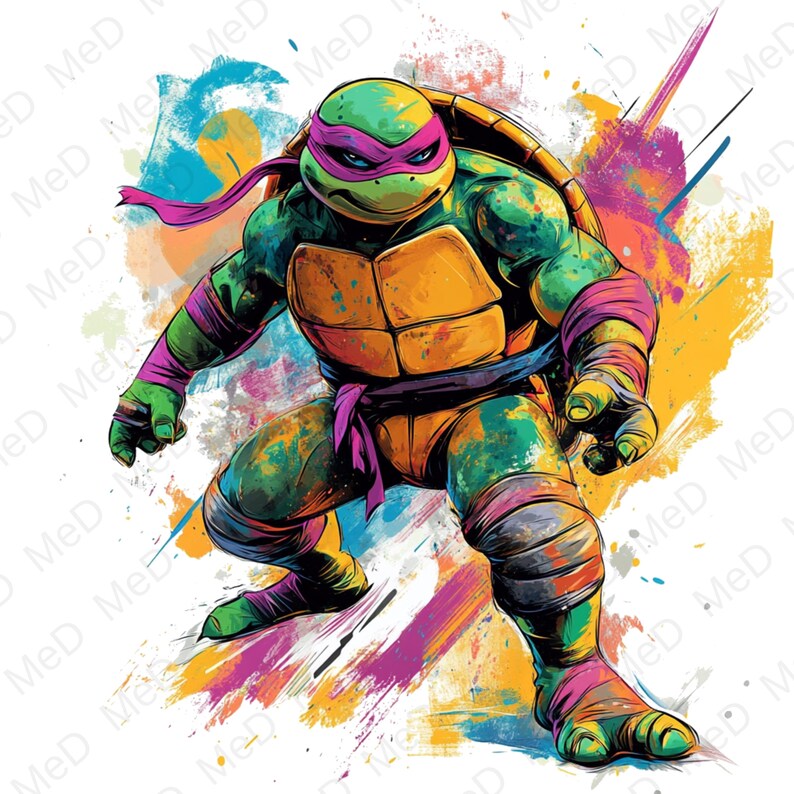 9 PNG Ninja Turtles , Watercolor and Splash Styles, High Resolution PNG ...