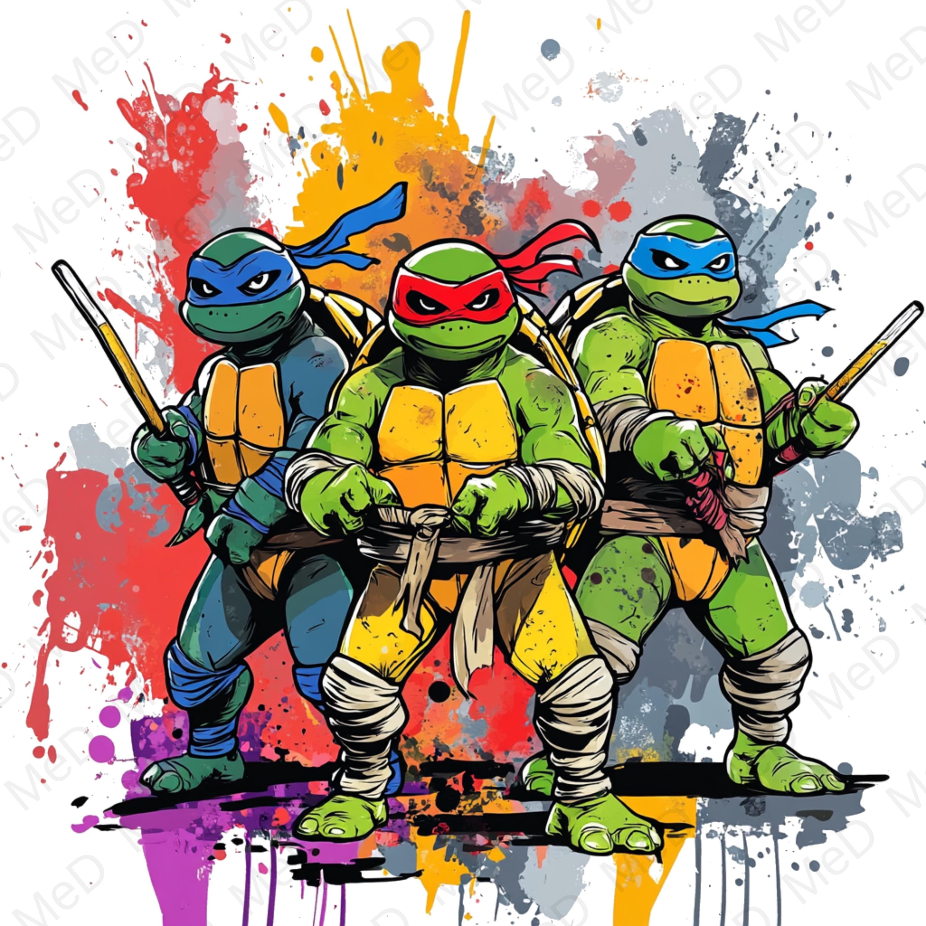 9 PNG Ninja Turtles , Watercolor and Splash Styles, High Resolution PNG ...