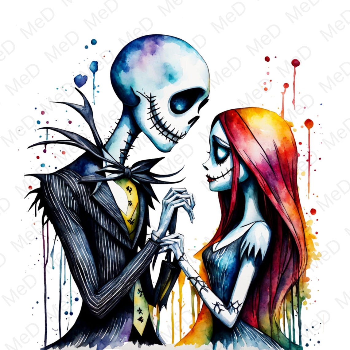 9 PNG Watercolor Cartoon Hero: Splash Art for T-shirts & Mugs (digital ...