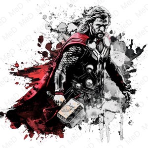 9 PNG Superheroes , Watercolor and Splash Styles, High Resolution PNG ...