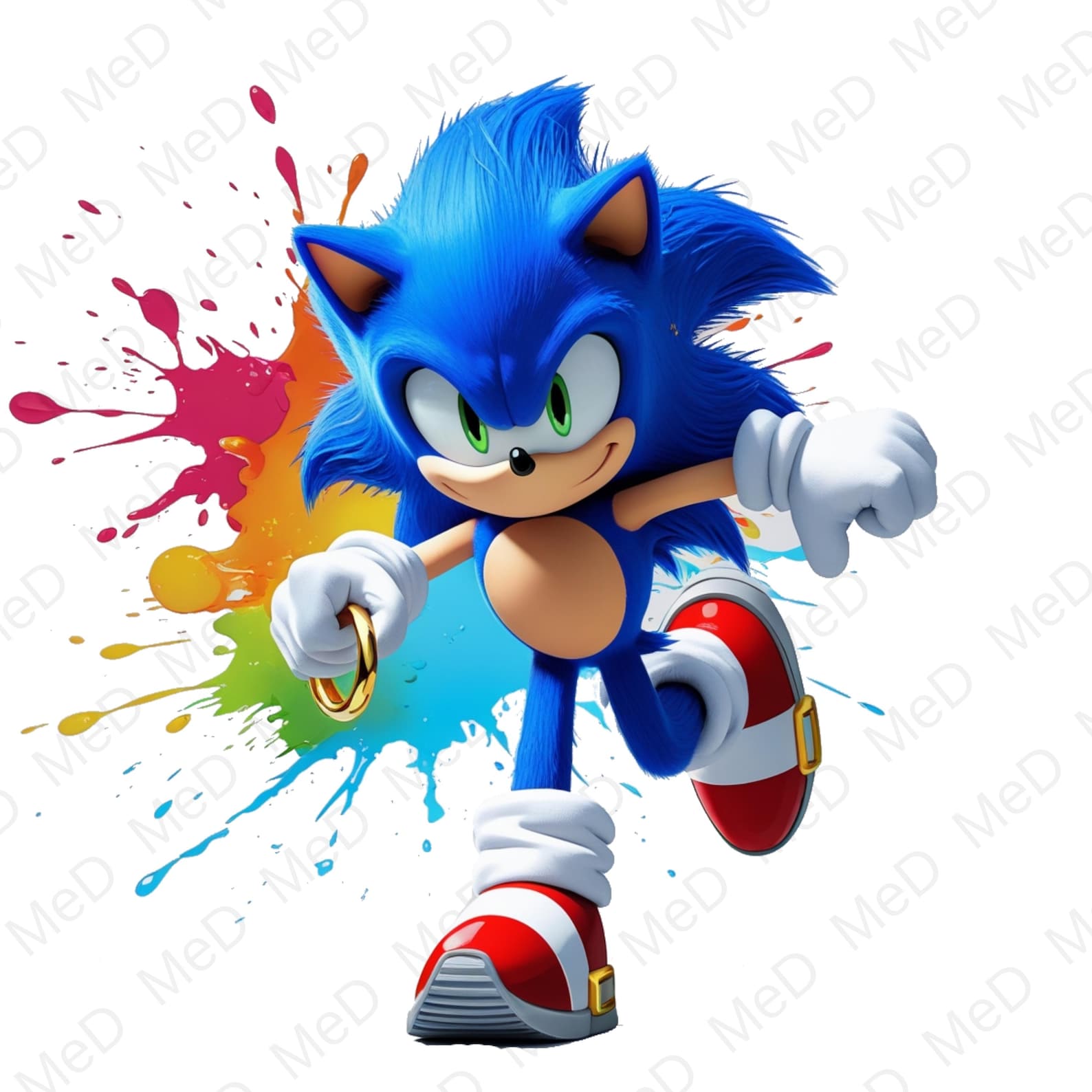 6PNG Watercolor Cartoon Hero: Splash Art for T-shirts & Mugs (digital ...