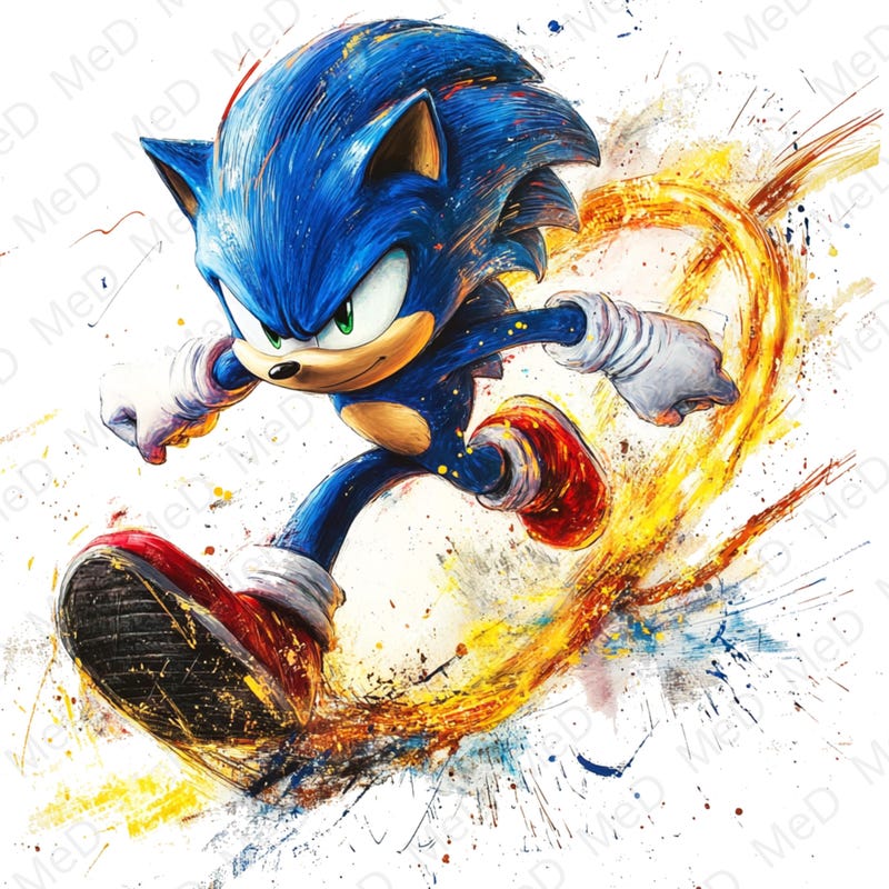 Sonic the Hedgehog Poster - Etsy