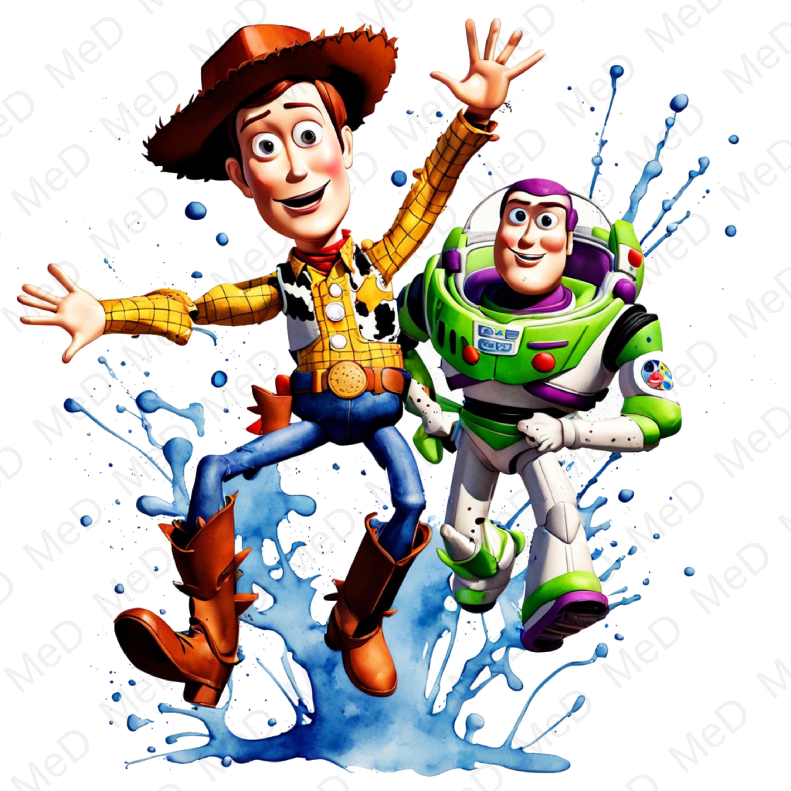 9 PNG Watercolor Cartoon Hero: Splash Art for T-shirts & Mugs (digital ...