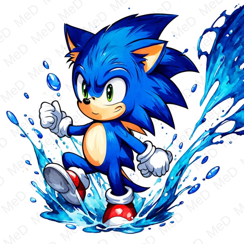 9 PNG Watercolor Cartoon Hero: Splash Art for T-shirts & Mugs (digital ...