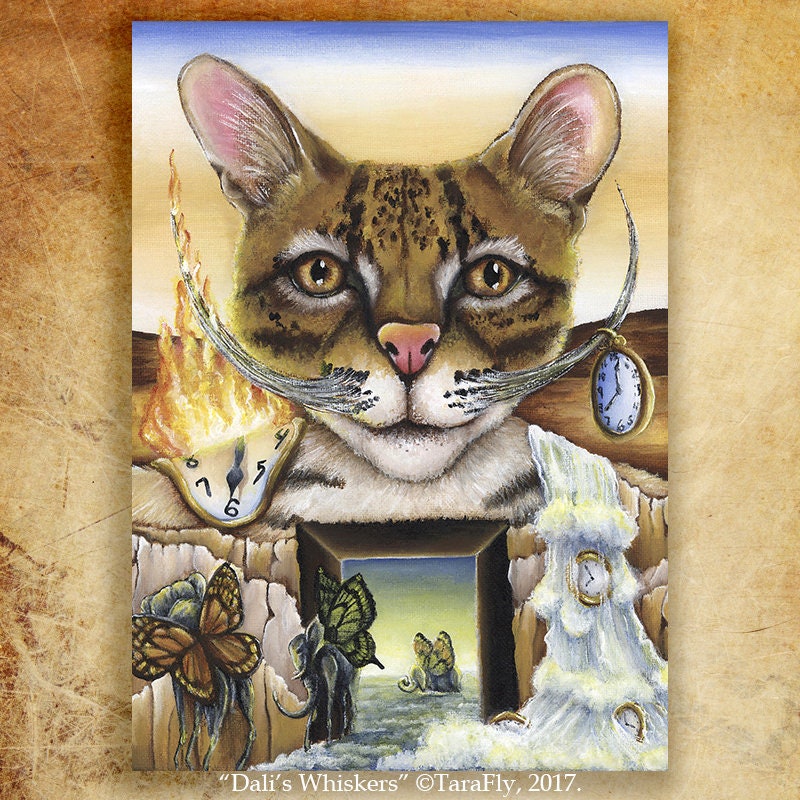 Salvador Dali Ocelot Surrealism Fine Art Reproduction Print | Etsy