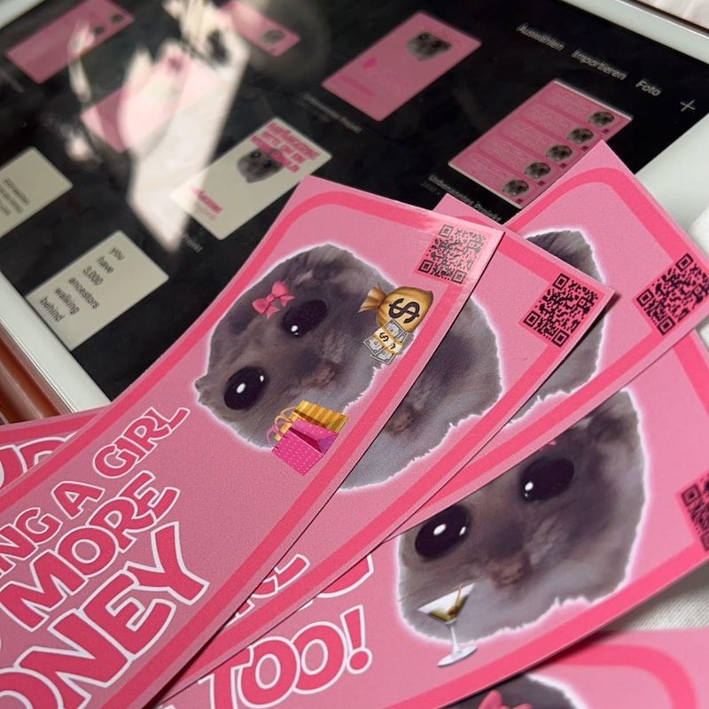 Sad Hamster With a Bow - Etsy