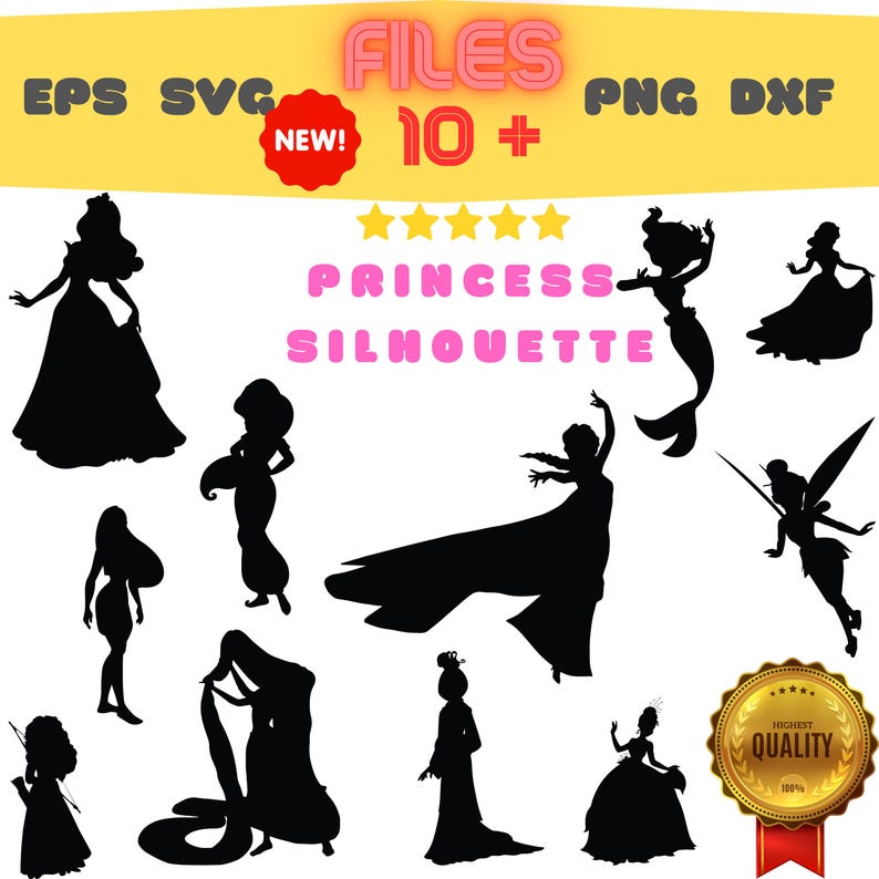 Princess PNG Clipart, Princess Svg,princess Svg Cut Files for Cricut ...