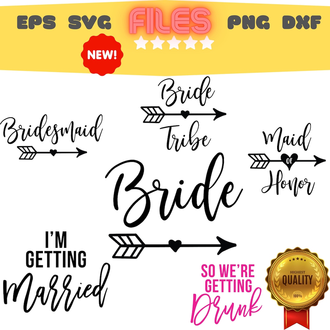 Corpse Bride Svg, Bride Clipart, Bridal Party Bundle, Wedding Party ...