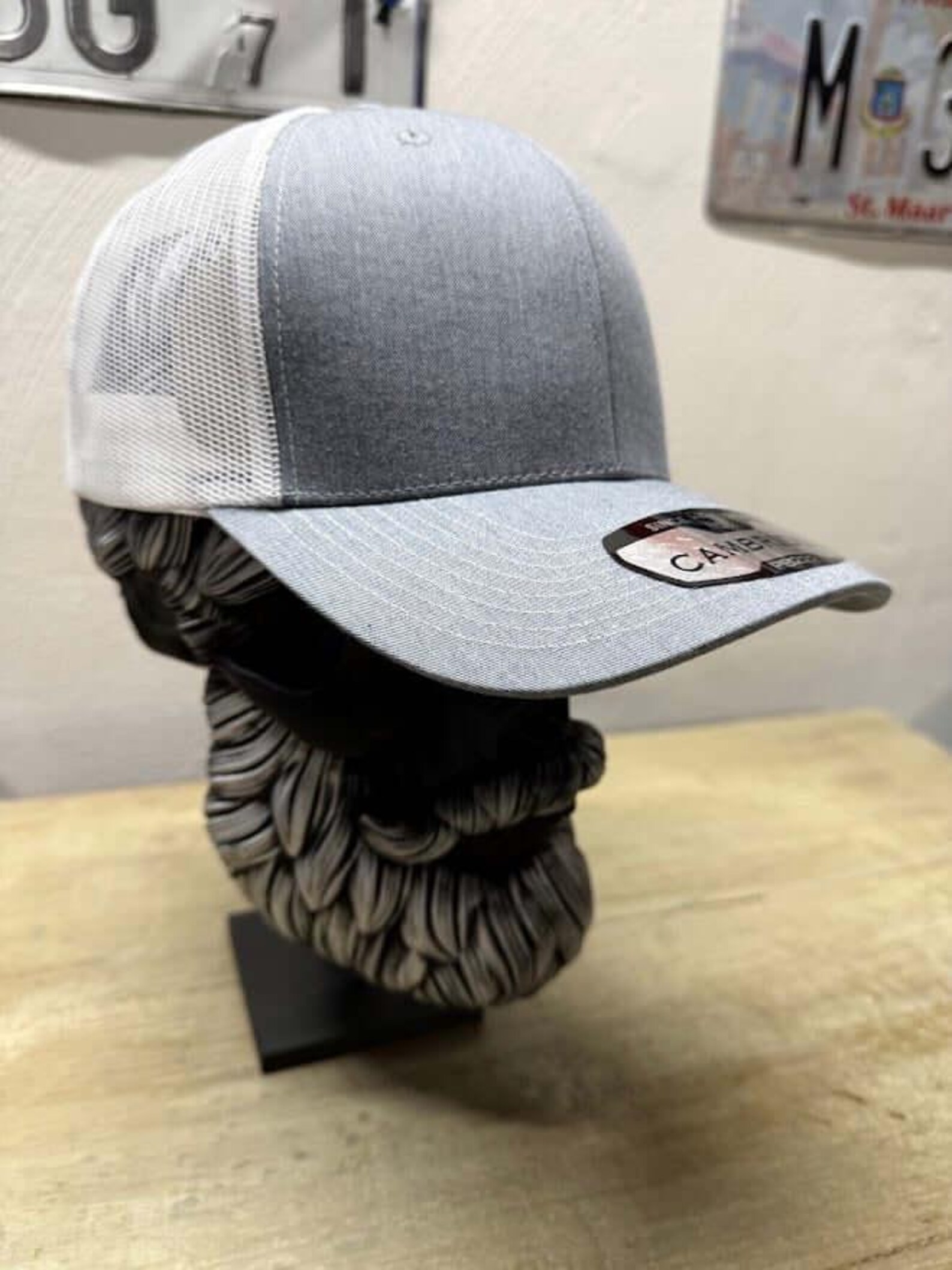 Bigfoot Beard Guy Trucker Hat - Statement Cap for Outdoor Yeti ...