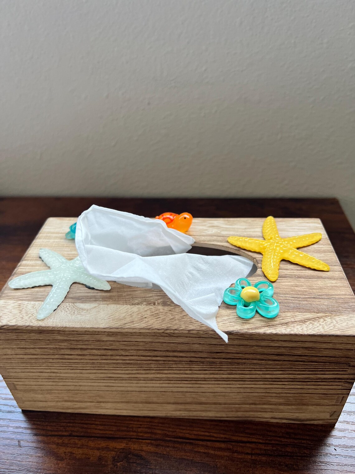 Handmade sea Turtles and Starfish Tissue Box Holder, Less is More ...